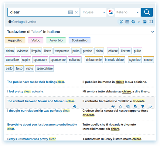 Reverso Context | Utilizzo del dizionario contestuale