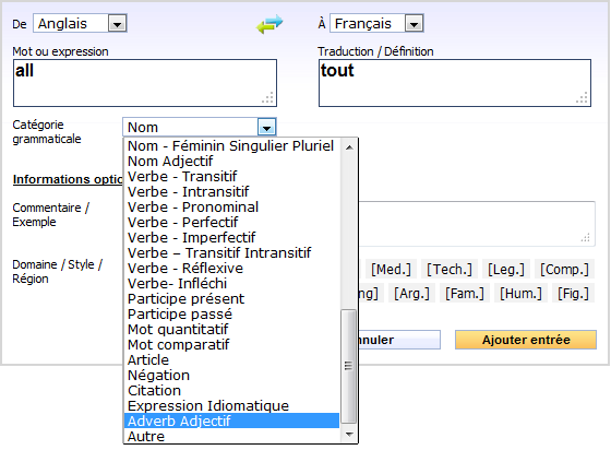 Participer à l’enrichissement des dictionnaires - instructions ...