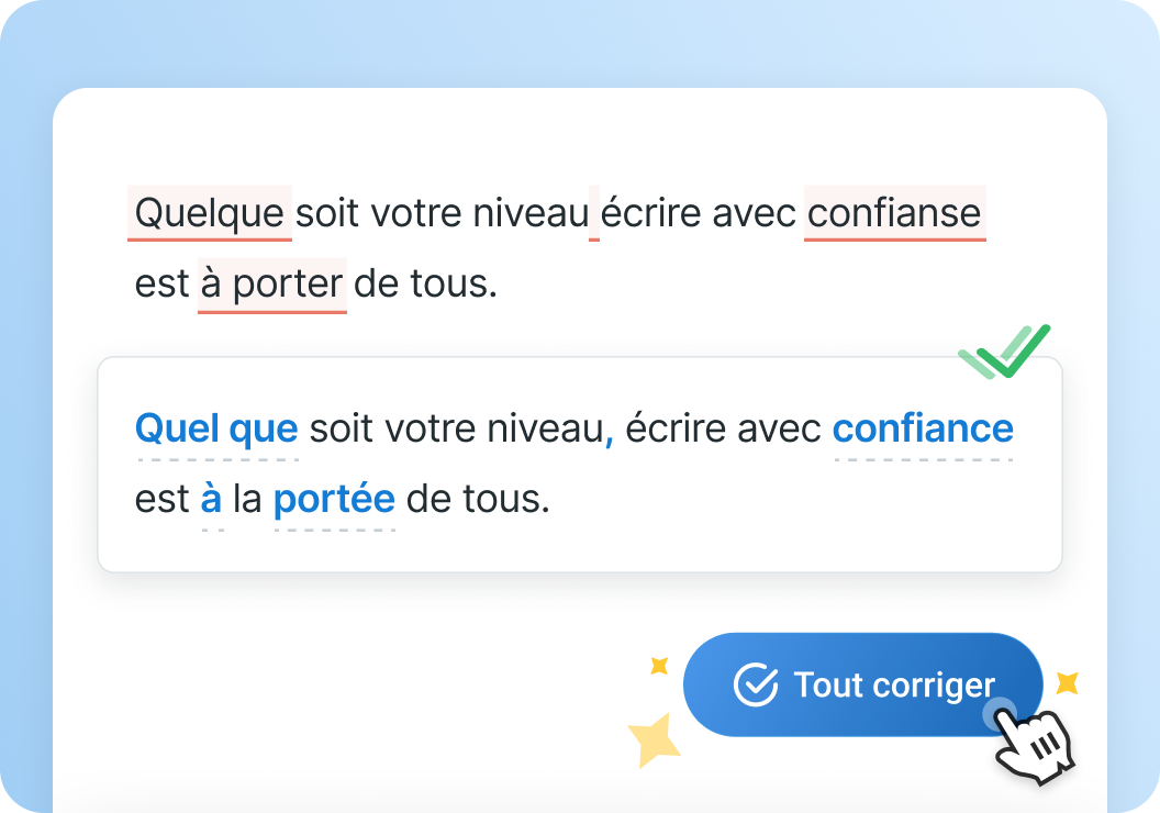 Correcteur d'orthographe et de grammaire - Français - Reverso